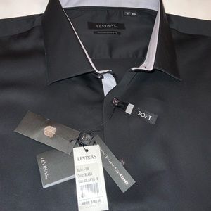 Levinas | Shirts | Levinas Contrast Collar Buttonup Shirt | Poshmark